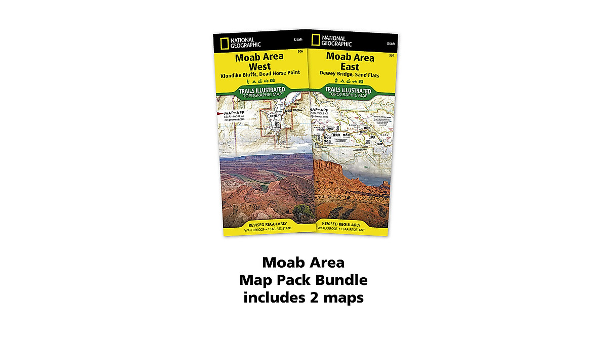Explore Moab with National Geographic's Map Pack Bundle