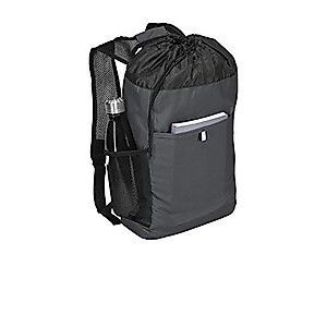 Port Authority Hybrid Backpack, Dark Charcoal/Black, One Size