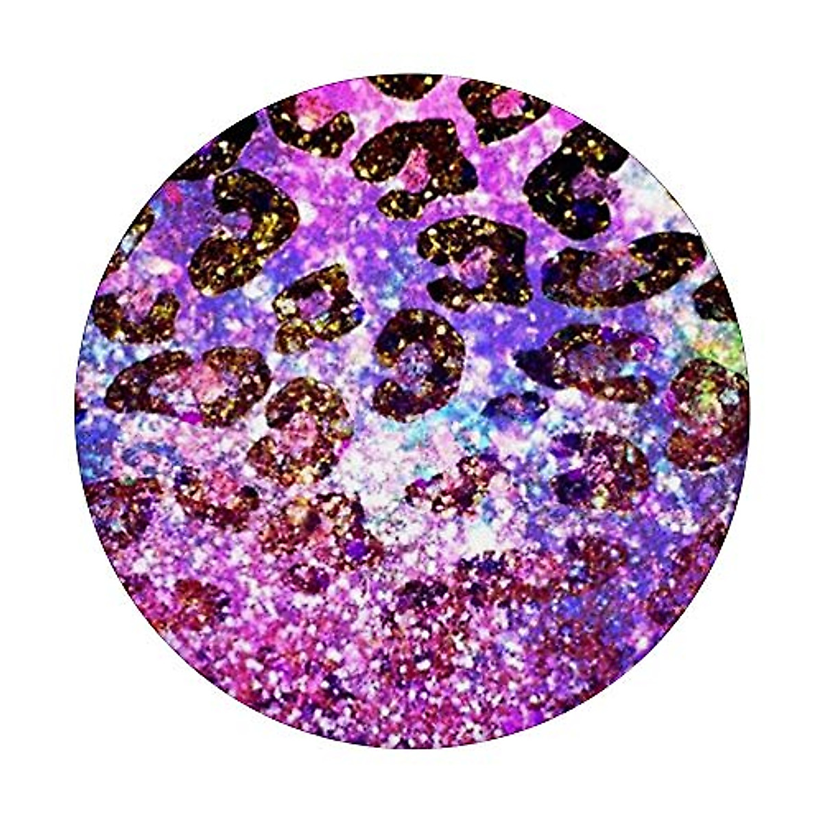 Cute Leopard Print Pink Purple Pattern Fashion Design PopSockets PopGrip: Swappable Grip for Phones & Tablets
