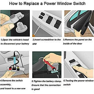 Driver Door Master Power Window Switch Compatible for 2011-2014 Jeep Grand Cherokee Dodge Durango Replace OE # 68086693AC 68086693AD- Double Auto 11 PINS, Please Check OE Number and Plug PINS