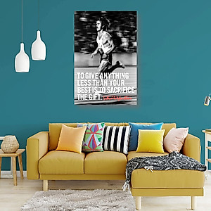 WUYE Long-distance Runner Steve Prefontaine Poster Home Decor Poster Wall Art Hanging Picture Print Bedroom Decorative Painting Posters Room Aesthetic 12x18inch(30x45cm)