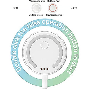 OTPEIR Personal Size Blender, Portable Blender, Battery Powered USB Blender (White)