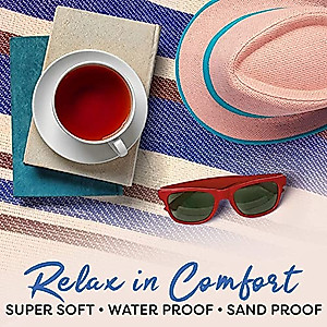 Scuddles SC-CM-01 Extra Large Picnic & Outdoor Dual Layers for Outdoor Water-Resistant Handy Mat Tote Spring Summer Camping Blanket for The Beach