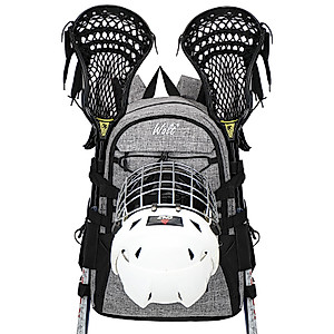 WOLT | Lacrosse Bag-Lacrosse Backpack with Two Sticks Holder-Large Field Hockey Bag Holds All Lacrosse Gears