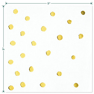 Bridal and Bachelorette Party Supplies - Blush Pink Gold Metallic Diamond Ring Paper Dessert Plates and Beverage Napkins (Serves 16)