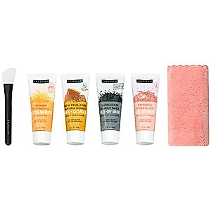Freeman Limited Edition Destination Hydration Kit, Mini Travel Sized Face Masks, Moisturizing Masking Set, Skincare Variety Pack, Pore Clearing & Cleansing, Cruelty-Free, 7 Piece Gift Set