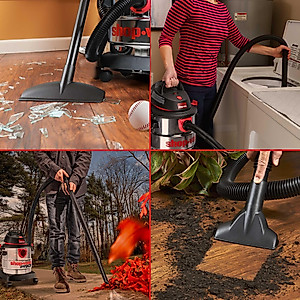 Shop-Vac 5 Gallon 4.5 Peak HP Wet/Dry Vacuum, Stainless Steel Tank, Portable Shop Vacuum with Attachments for Jobsite, Garage & Workshop. 5989300