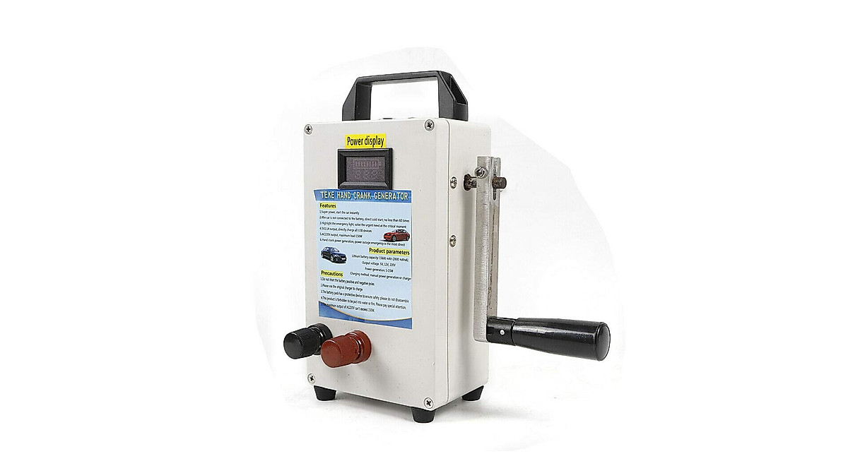 Portable Hand Crank Generator for Emergency Power