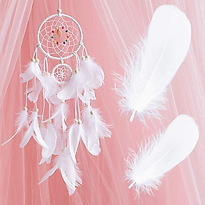 obmwang 100 Pieces 8-12cm Natural Goose Feathers for DIY Craft Wedding Party Home Decorations, White