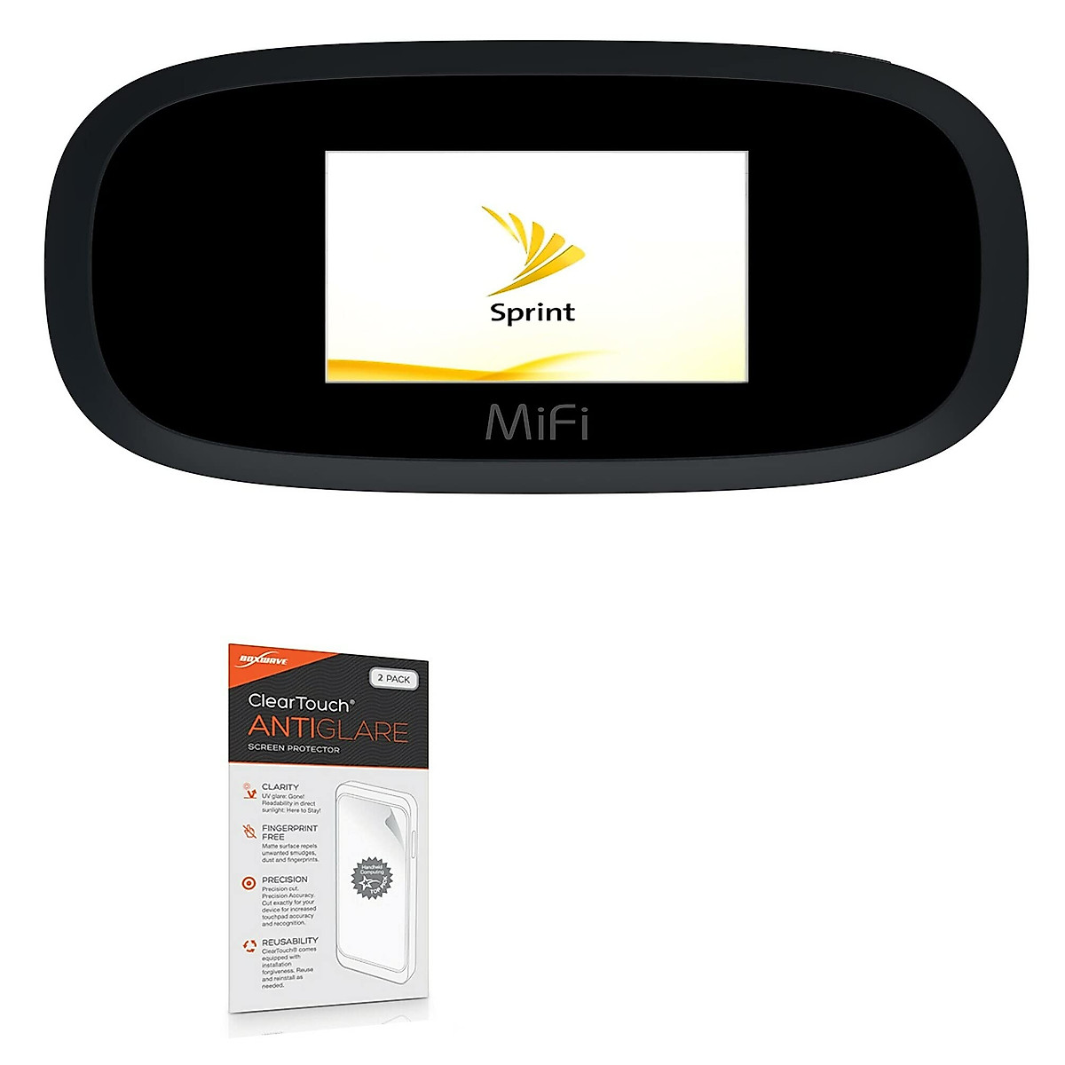 BoxWave Screen Protector for Sprint MiFi 8000 (Screen Protector ClearTouch Anti-Glare (2-Pack), Anti-Fingerprint Matte Film Skin for Sprint MiFi 8000