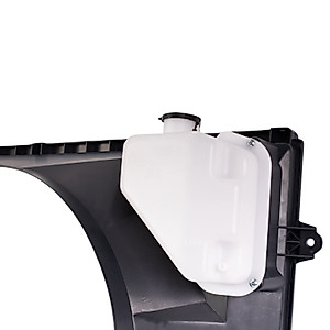 TRQ Radiator Fan Shroud Black Compatible with 2016-2023 Toyota Tacoma TO3110190