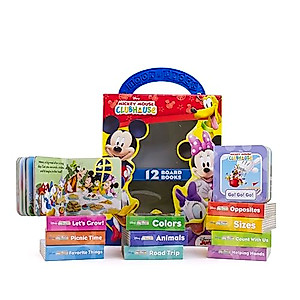Disney Junior Mickey Mouse Clubhouse - My First Library Board Book Block 12-Book Set - PI Kids