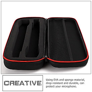 Microphone Storage Box Case Shockproof Waterproof Carry Bag for Outdoor
