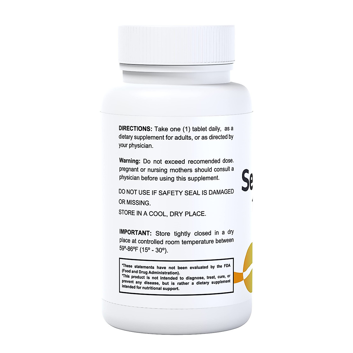 Hallusa Natural – Selenium 60 Tablets, Antioxidant and Immune Support, Heart Health – 60 Day Supply