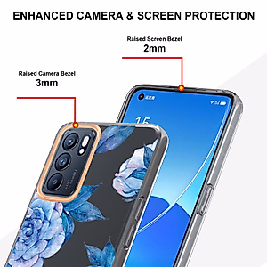 Compatible with Oppo Reno6 Pro 5G Case Cover,Compatible with Oppo Reno 6 Pro 5G for Mobile Phone TPU Case Cover LMD