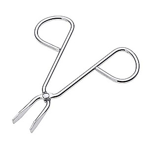 LASSUM 2 PCS Eyebrow Tweezers,Stainless Steel Scissors Shaped Eyebrow Straight Tip Tweezers Clip