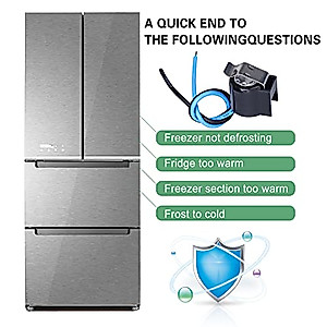 Refrigerator Defrost Thermostat 5303918214, 2Pcs Bimetal Defrost Thermostat Exact use for Whirlpool, Sears, Kenmore Refrigerator: Replace