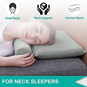 Neck Stretcher for Pain Relief Sleeping Pillow, Neck and Shoulder Relaxer Cervical Traction Device Pillow for Muscle Relax and TMJ Pain Relief