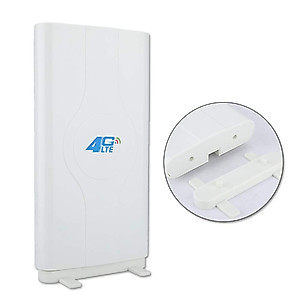 Blazing Fast Indoor 4G LTE 88DBi High Gain Plate Antenna 800MHz to 2600MHz Support TS-9 Connector Customizer Installed Indoors on The Desktop or Wall. (SMA)