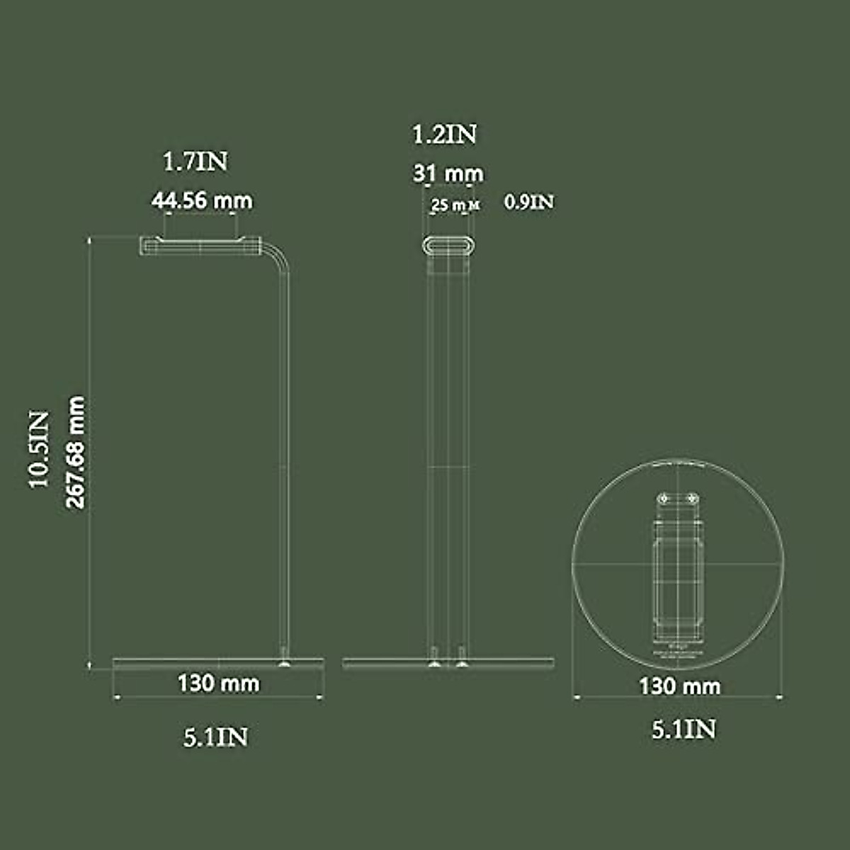 ANIIC Headset Stand Headphone Holder High-end Headphone Stand Metal Headphone Hanger Display Stand for Most Headphones Sizes Headphone Stand (Color : Black)