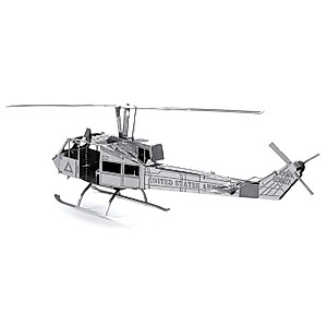 Metal Earth Huey UH-1 Helicopter 3D Metal Model Kit Fascinations