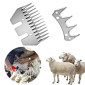 Sheep Shears Replacement Blades Straight 13 Tooth for fit Oster,Heiniger,Lister,Sheep Clippers for Close Trimming of Sheep,Goats, Llamas, and Alpacas.