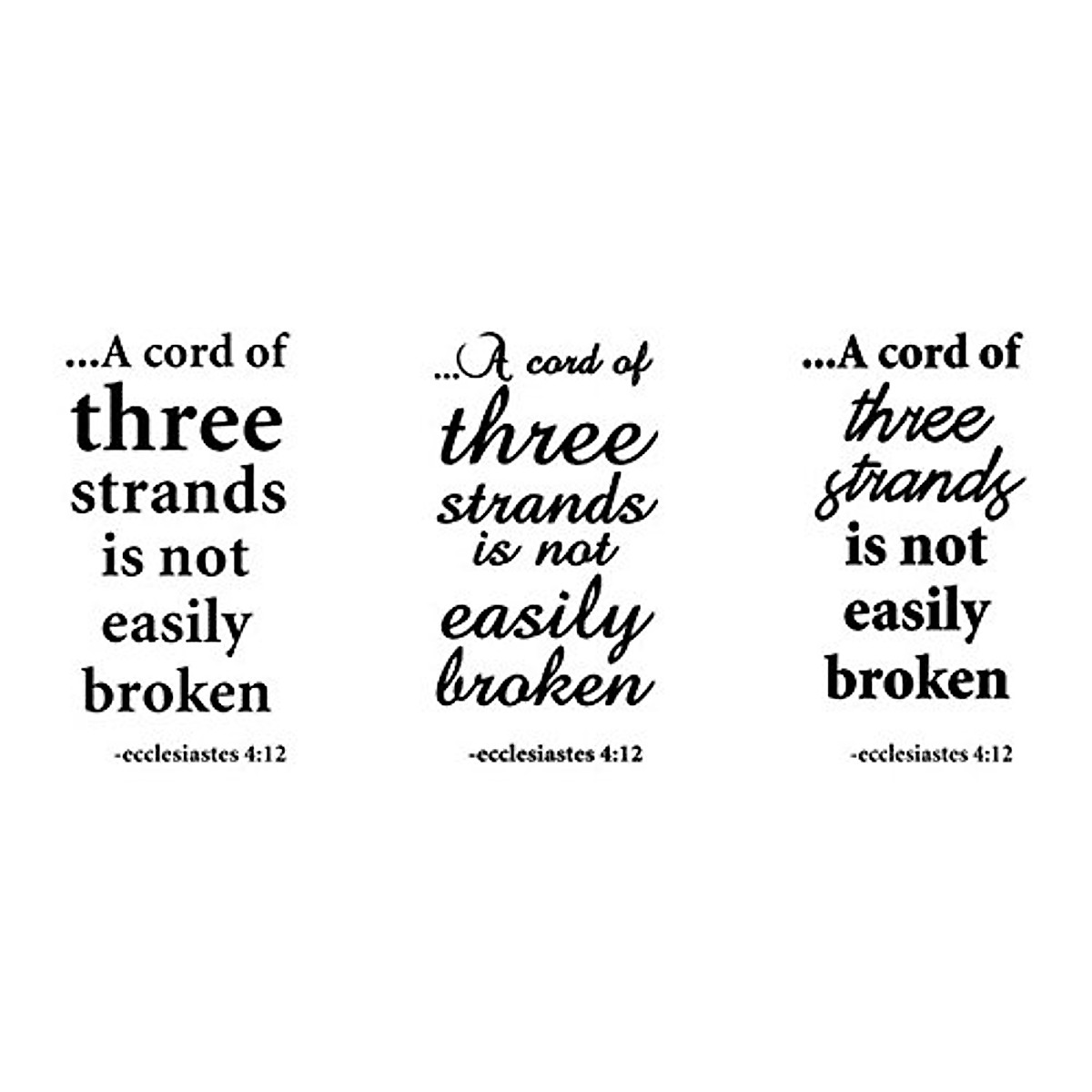 BC Plaxidermy Wedding Unity Ceremony - Tie The Knot Braid w/Ecclesiastes 4:12 Scripture