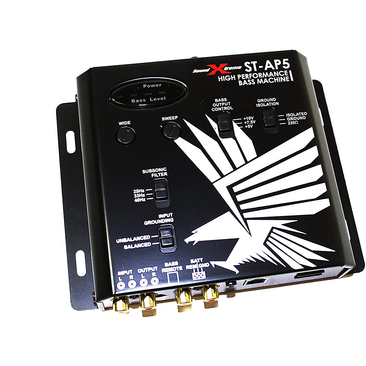 Soundxtreme ST-AP5 Digital Bass Control Machine Bass Maximizer and Bass Restoration Processor with Epicenter Reconstruction Bass Knob Dash Mount Remote Control -2nd Gen