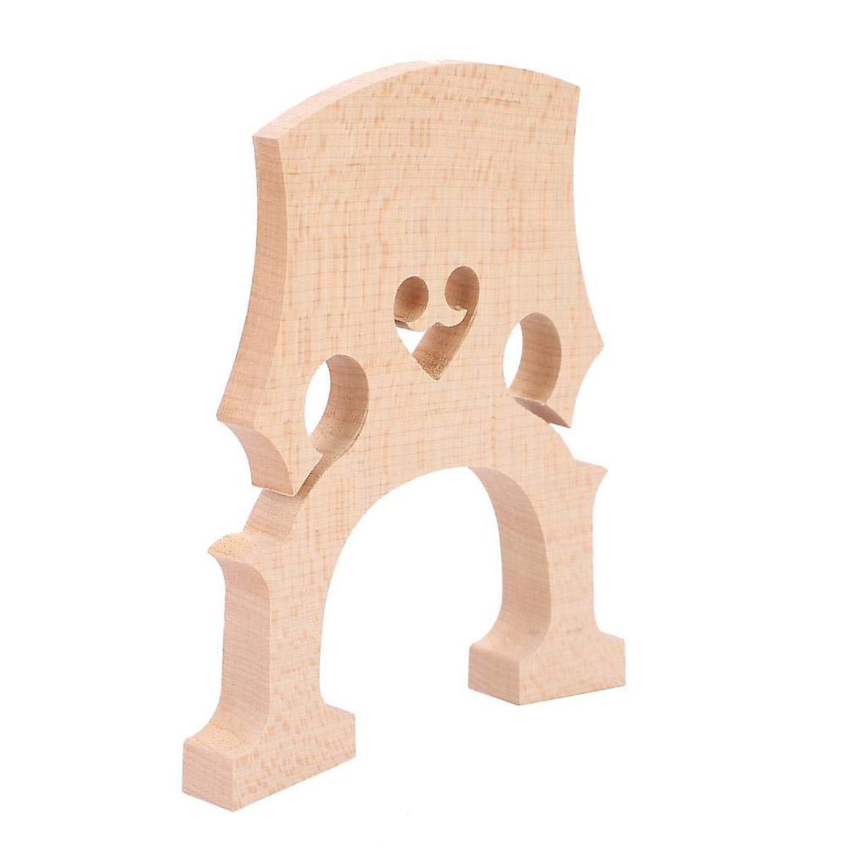Cello Bridge,4/4 3/4 Cello Maple Bridge Maple Wood Self Adjusting Fitted Bridge Musical Instrument Replacement Accessory (Pack of 2)(Wood Color 4/4) Cello Bridge cello bridge cello bridge 4 4