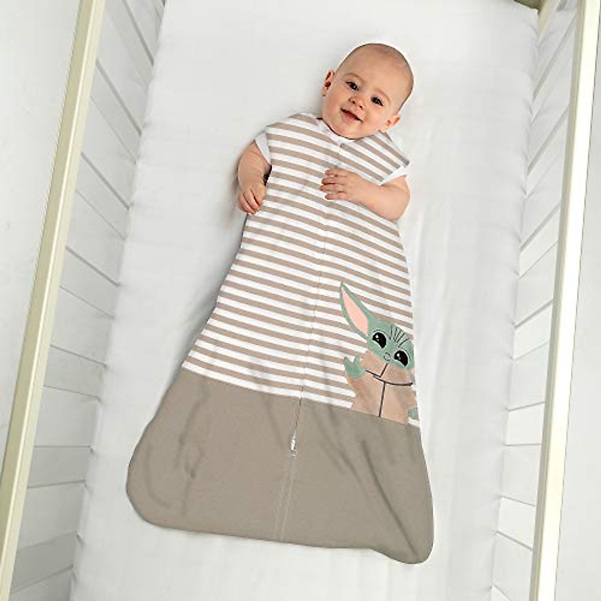 Lambs & Ivy Star Wars Baby Yoda Grogu The Child Cotton Wearable Blanket