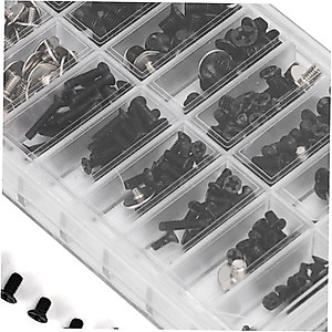 Complete 360Pcs Computer Screws Kit - Micro Cross Screw Assortment Set of Alloy Steel Fasteners for M2 M2.5 and M3 Screws