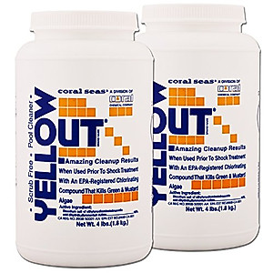 Yellow Out Swimming Pool Chlorine Shock Enhancing Treatment - 2 x 4 Pounds