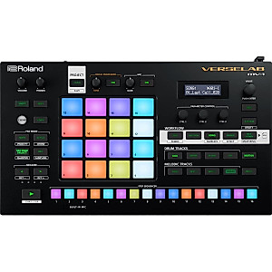 Roland VERSELAB MV-1 ZEN-Core Professional Song Production Studio for Songwriters and Singers. 4x4 pads and TR-REC Step Sequencer for drums, basslines, and melodic parts.