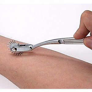 New 5 Piece Student Diagnostic Kit - Reflex Taylor Hammer and Tuning Fork Set C 128 and C 512. Includes Wartenberg Pinwheel, Premium Steel Bandage Scissor 7.5” Black