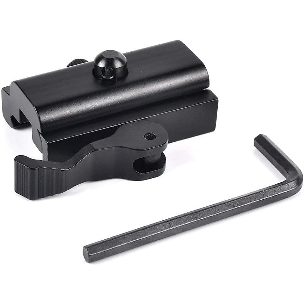 360 Tacitcal MLok Bipod Mount Aluminium Low Profile Harris -Style Stud bipod Adapter Black (Pack of 2 - Quick Release Sling Studs)