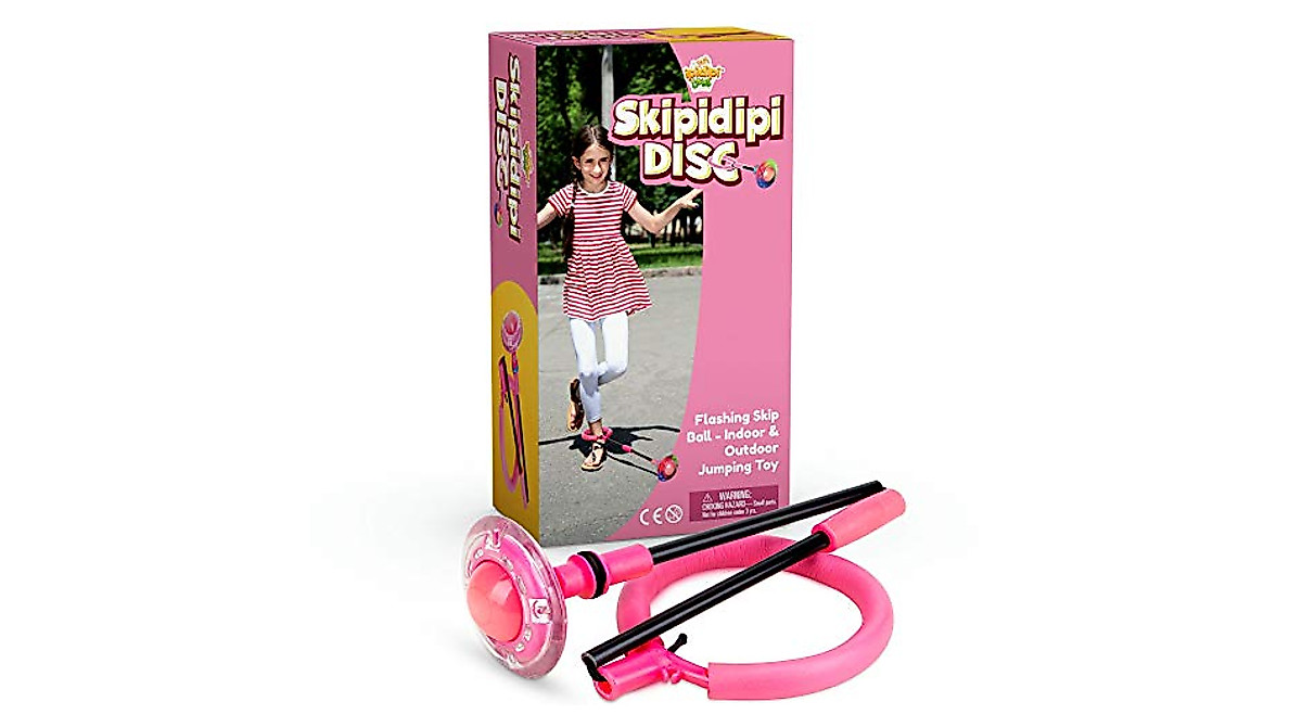 Skip It Ankle Toy - Retro Flashing Hopper Ball for Kids & Adults