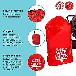 J.L. Childress Gate Check Bag for Standard & Double Strollers