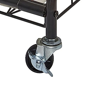 Artesa Verona 3 Bag Laundry Hamper Cart with Wheels , Black