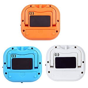 12 Pack Small Digital Kitchen Timer Magnetic Back and ON/Off Switch,Minute Second Count Up Countdown（White,Blue,Orange