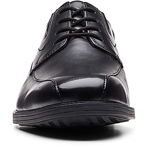 Clarks Men's Whiddon Pace Oxford, Black Leather, 11.5 Wide