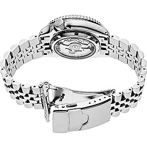 SEIKO SSK001 5 Sports Men's Watch Silver-Tone 42.5mm Stainless Steel, Black