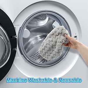 Steam Mop Replacement Pads Compatible with Bissell Powerfresh Steam Mop Pads for Bissell 1940 1806 1544 1440 2075 2685 Series Mops Resuable Floor Steamer Mop Pad Refills for Dry & Wet Cleaning, 8 Pack