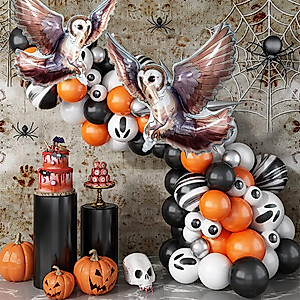 FZR Legend 3 Pack Magical Wizard Owl Balloons, Birthday Party Decorations Balloons, 30 inch Owl Foil Balloons for Kids Magic Theme Halloween Party Decorations Supplies