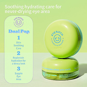 SNP Dual Pop Under Eye Patches Mask, Eye Masks and Treatment for Puffy Eyes, Improve Firmness and Skin Complexion 30 Pcs for Men and Women (Moisture Comfort)