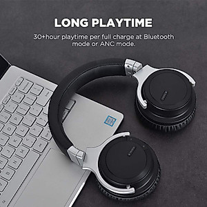 Generic Active Noise Reduction Bluetooth Headset, Headset Wireless Headset with Microphone, high Fidelity subwoofer Headset, Suitable for All Kinds of Mobile Phones / Computers / Music Players