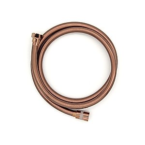 GeRRiT shower pipe, Plumbing PVC Flexible Water Hose Shower Toilet Bidet Shattaff Sprayer Silver/Black/Gold/Rose Gold Metal Grey 1.5m kindly(Color:D) (Color : D)