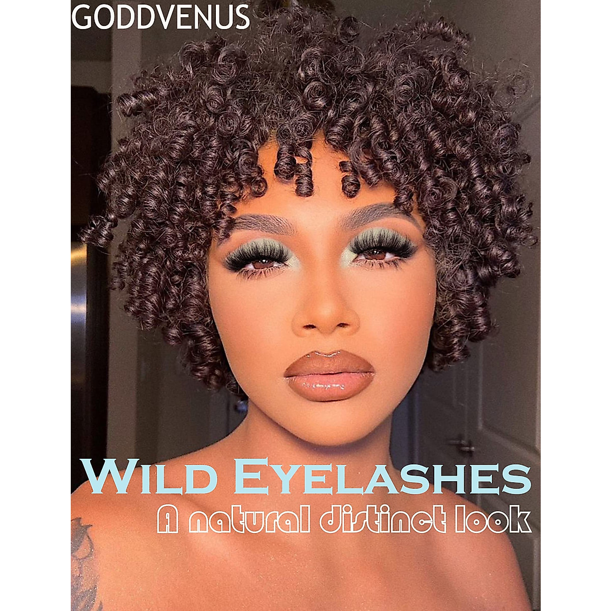 Eyelashes Mink Lashes Fluffy Natural Look Wispy Full Eye Lashes 8D 20 mm Long C Curl Strip Eyelashes Pack 10 Pairs Reusable Fake Eyelashes That Look Like Extensions by GODDVENUS