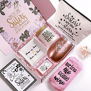 Sisters Gifts from Sister, Birthday Gifts for Sister, Mothers Day Gifts for Sister, Sister Christmas Gifts, Sister In Law Gifts, Soul Sister Gifts for Women, Unbiological Sister Gifts for Women