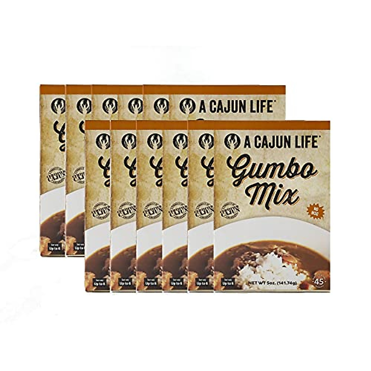 A Cajun Life Original Cajun Gumbo Mix | Certified Authentic Cajun Gumbo Seasoning Meal Kit | Non GMO, No MSG, 5oz (Pack of 12)