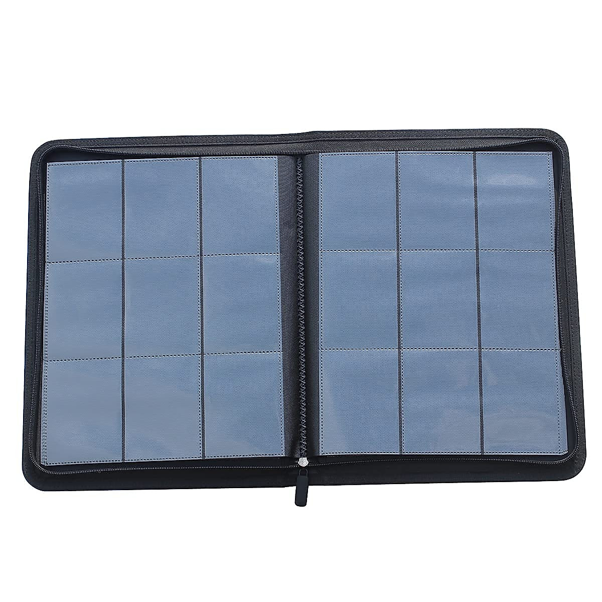 WINTRA 504 Pockets Classical Brown leather Card Binder, Premium 9-Pocket Trading Card Collectors Album, Side Load Card Holder for Various Trading Cards (Brown)